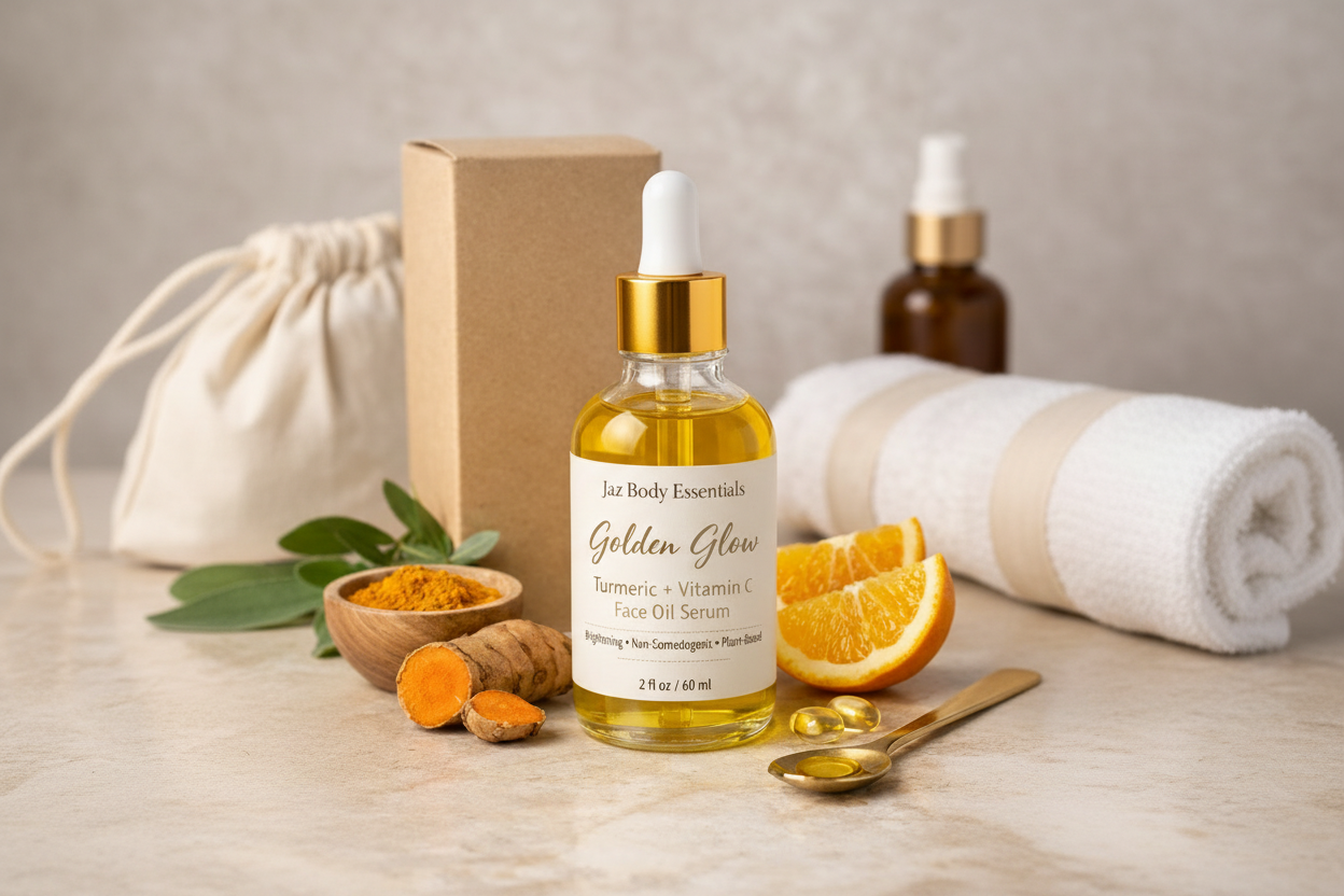 Golden Glow Turmeric Face Oil Serum – Natural beauty and skin