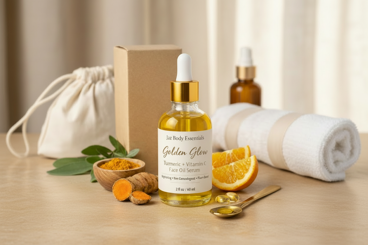Golden Glow Turmeric Face Oil Serum – Natural beauty and skin