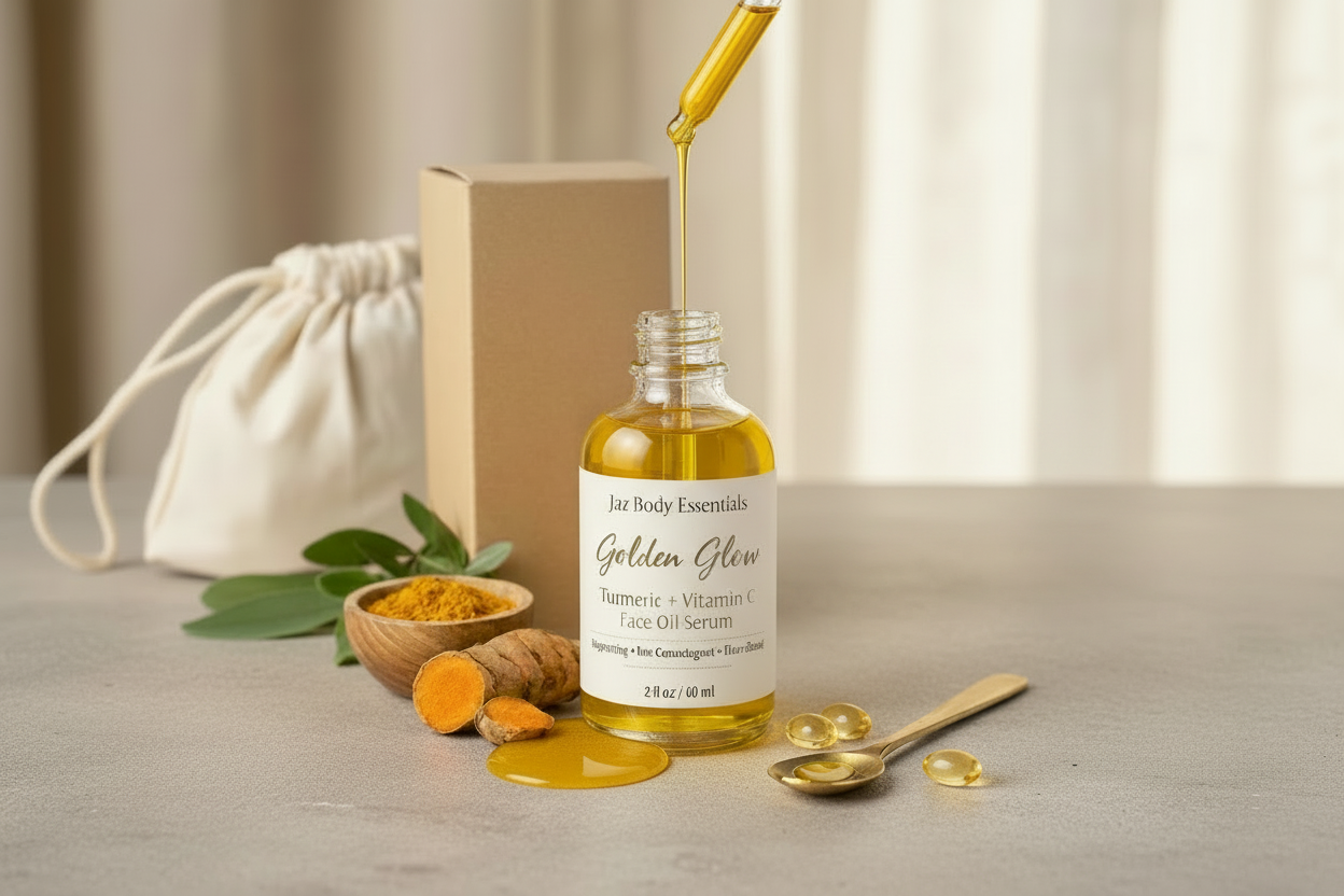 Golden Glow Turmeric Face Oil Serum – Natural beauty and skin