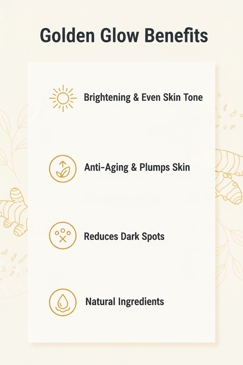 Golden Glow Turmeric Face Oil Serum – Natural beauty and skin
